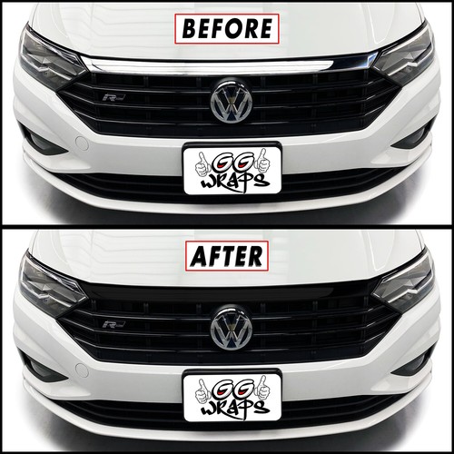 Chrome Delete Blackout Overlay for 2019-21 Volkswagen Jetta R-Line ...