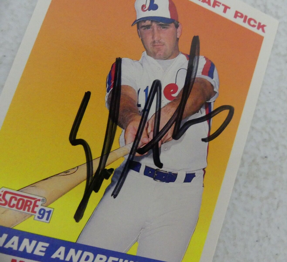AUTOGRAPHED 1991 Score #674 Shane Andrews RC | eBay