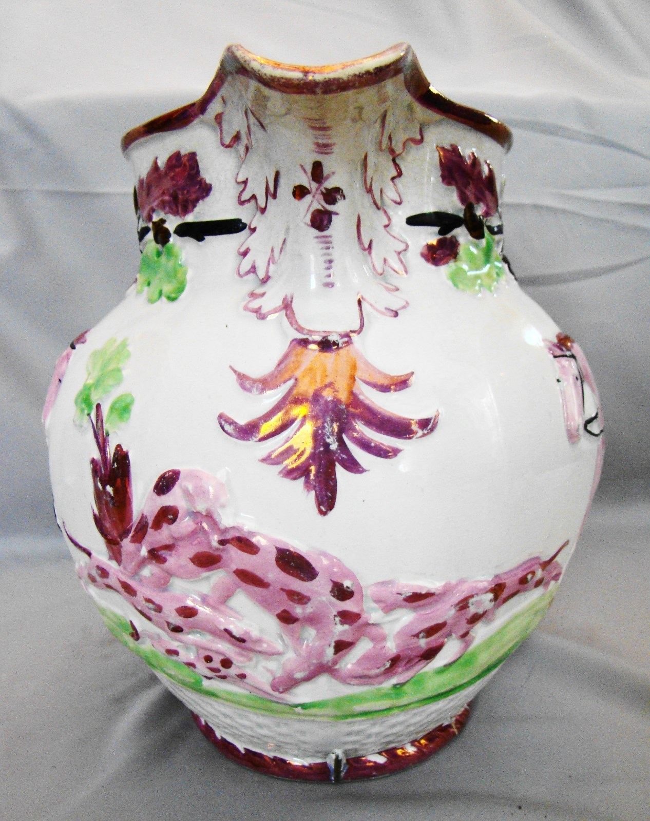 Staffordshire Lustreware Pink Lustre Pearlware Hunt Jug Pitcher c1800 ...