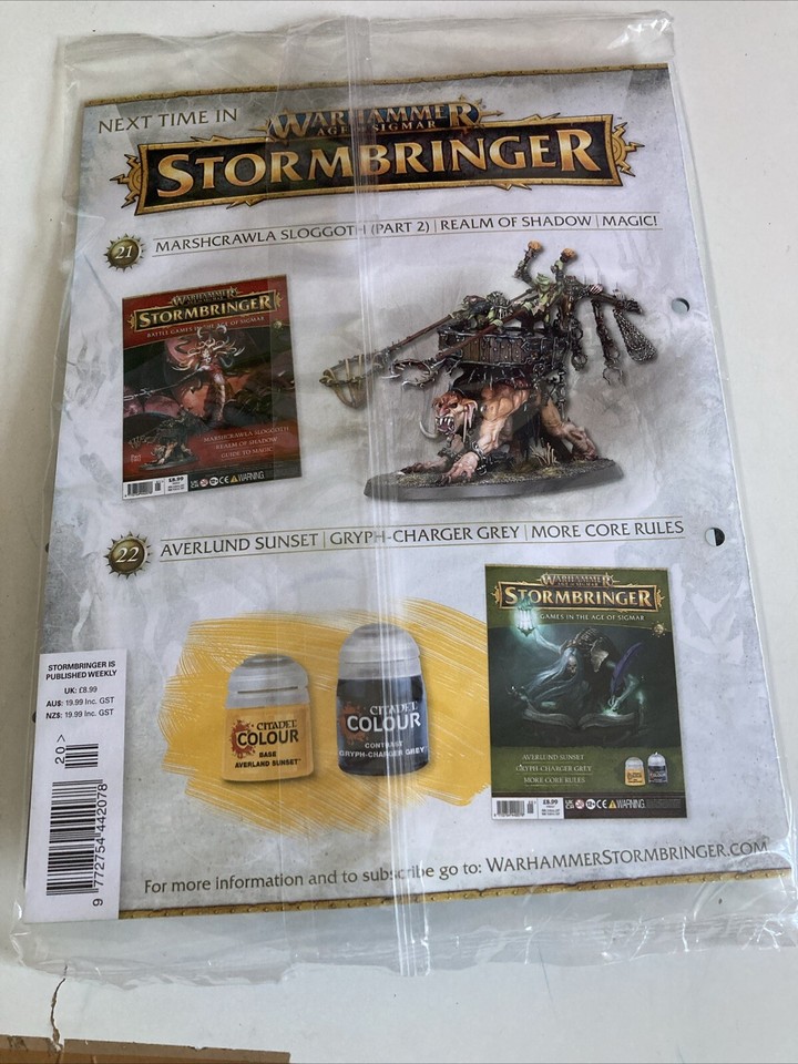 Stormbringer Magazine issue 20 Warhammer Age Sigma Marshcrawla Sloggoth ...