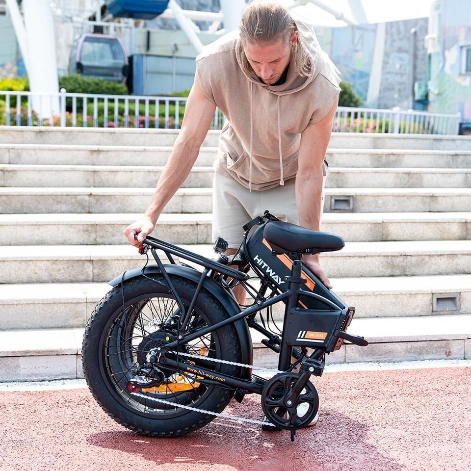 HITWAY Electric Bike for Adults 20" Bicycle Electric 750W Foldable ...