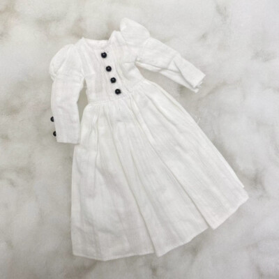 Elegant white retro long bottom dress 1PC For12" Blythe Doll Factory ...