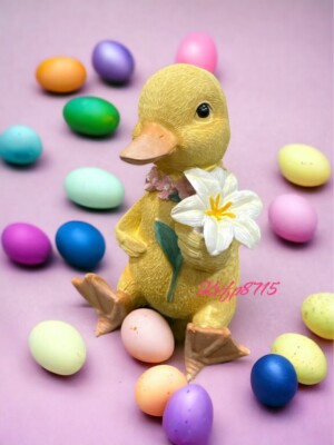 Cute Easter Spring Chicken Chick Spring Flower “7.5” Pastel Pink ...