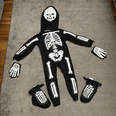 Spirit Halloween Kids Totally Skelebones One Piece Halloween Costume 4 ...