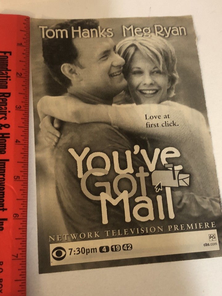 You’ve Got Mail Movie Print Ad Advert Tom Hanks Meg Ryan Dave Chappelle ...