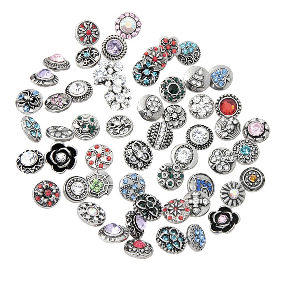 36 PC Designer Charms Bracelets Charm Buttons Charms Jewelry Making | eBay