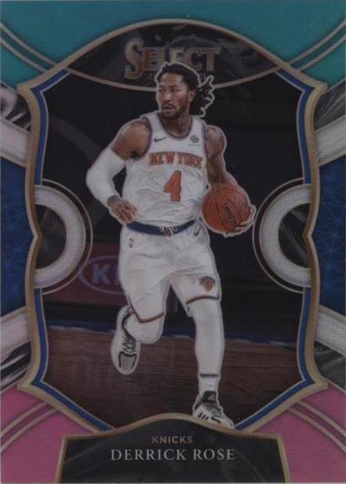 2020-21 Panini Select - Concourse Derrick Rose #16 Teal White Pink ...