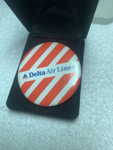 Vintage Airlines Advertising Delta Airlines Pin Back Button | eBay