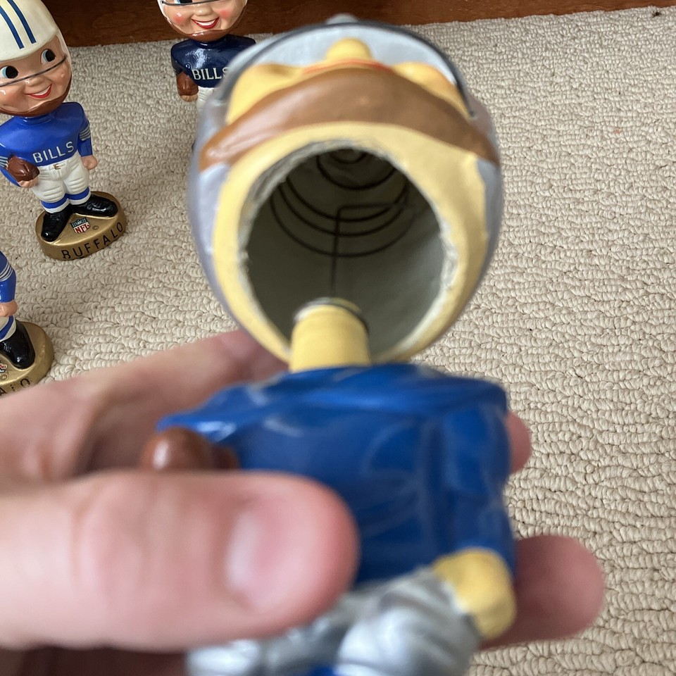 Buffalo Bills AFL Earpad Toes Up 1960 1965 Vintage Bobblehead NFL ...