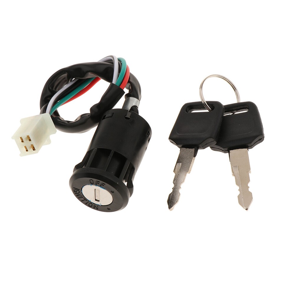 Black Ignition Key Switch Replacement 4 Wire Ignition Key Switch | eBay