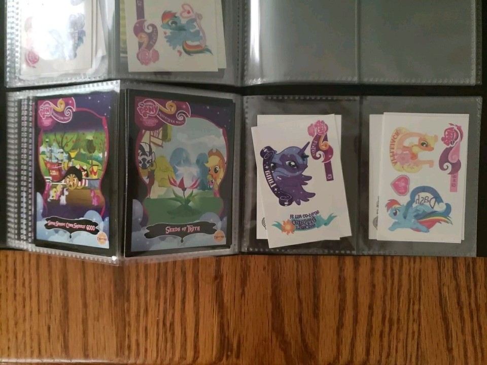 My Little Pony card binder With Lot 57 Cards Including Tattoos | eBay
