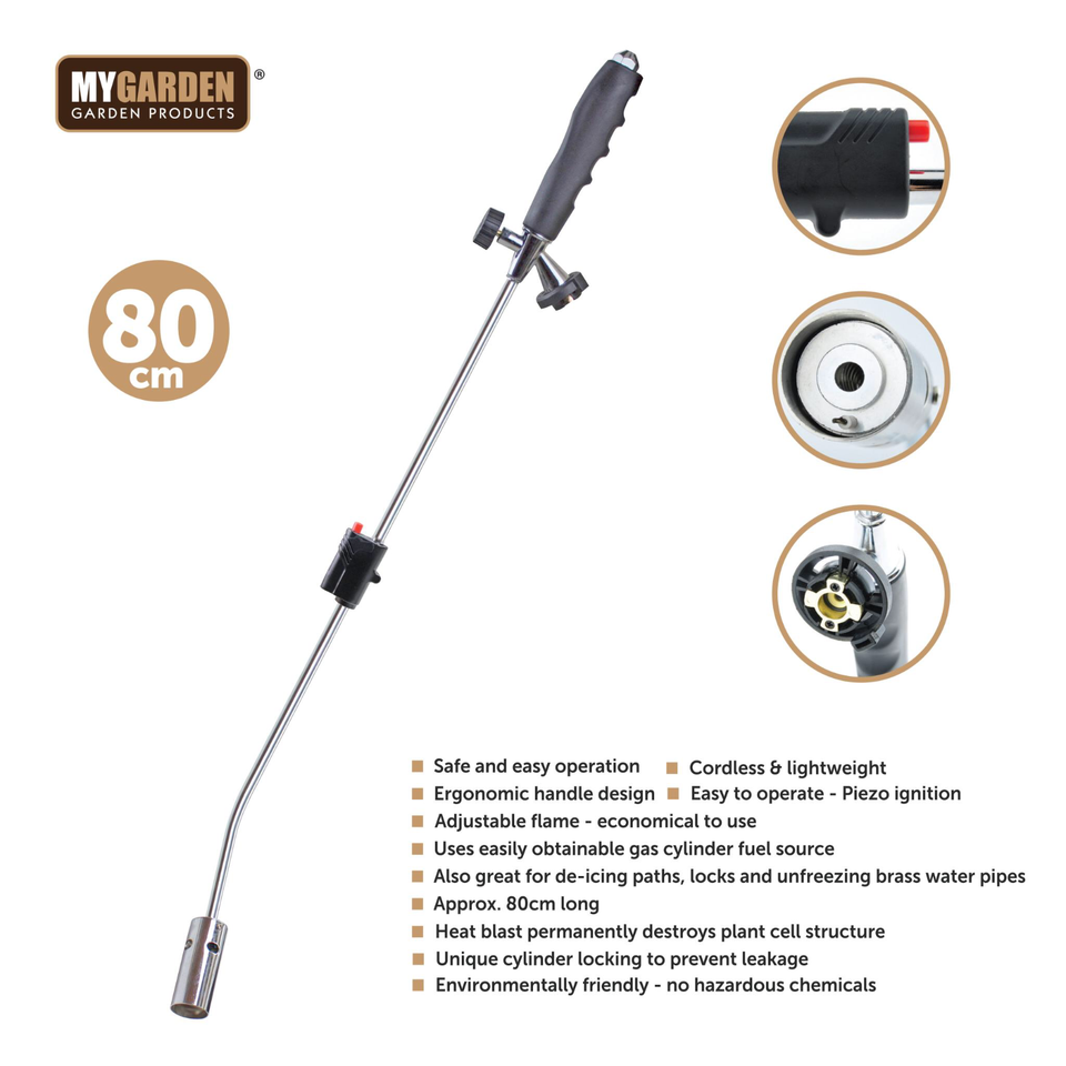 WEED WAND + BUTANE GAS CANISTERS BLOWTORCH GARDEN TORCH WEEDS KILLER ...