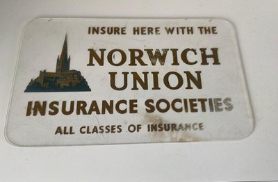 Vintage Norwich Union Perspex Sign | eBay UK