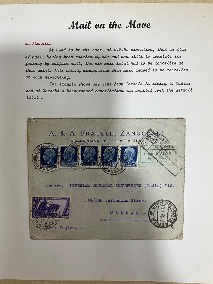 Mail on the Move War / Military Post in Transit . Well researched QV ...