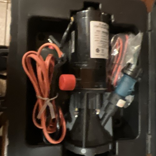 Flojet 18555000A Portable RV Waste Pump Garden Hose Discharge Port 12V ...