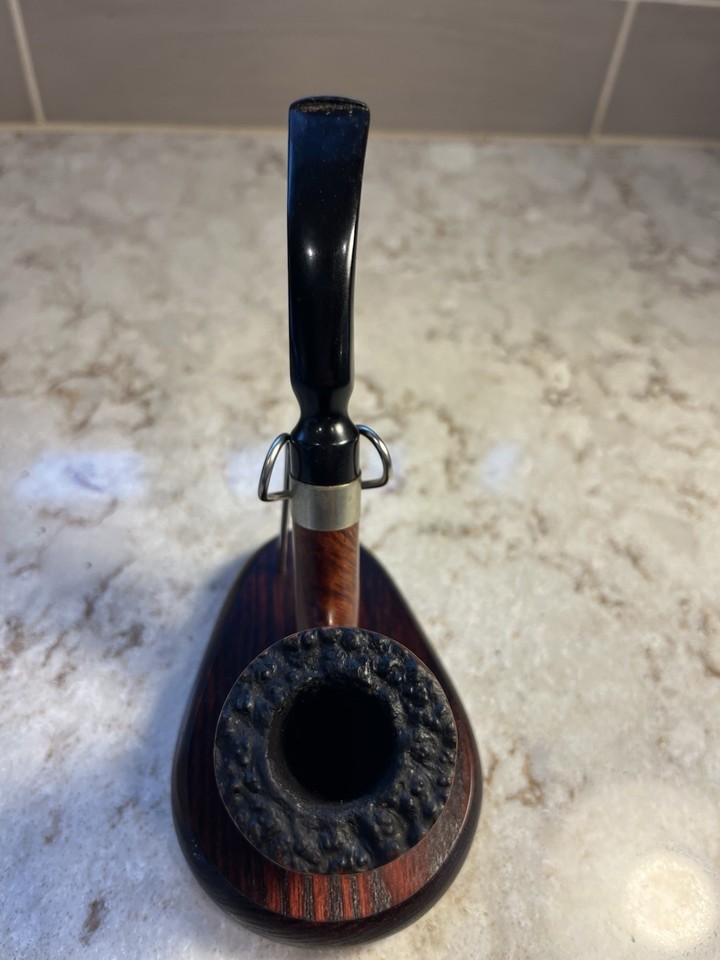 Vintage GBD “Queen G” London Made Briar Pipe – Silver Band Bent ...