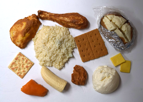 Fake Food Replica Lot 12 pieces Hyper Realistic Nutritional Display ...