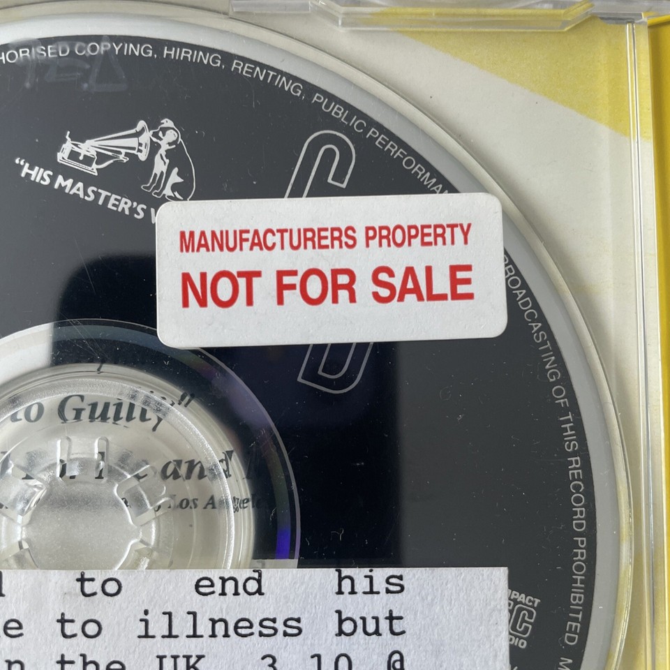 PROMO Morrissey MY LOVE LIFE CDr 1991 Manufacturers Property 20 4483 2 ...