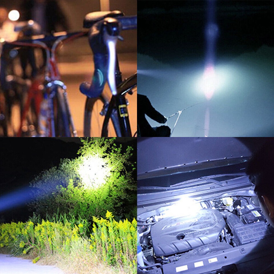 Led Headlight Miner Mining Lamp Torch Camping Fishing Bright ...