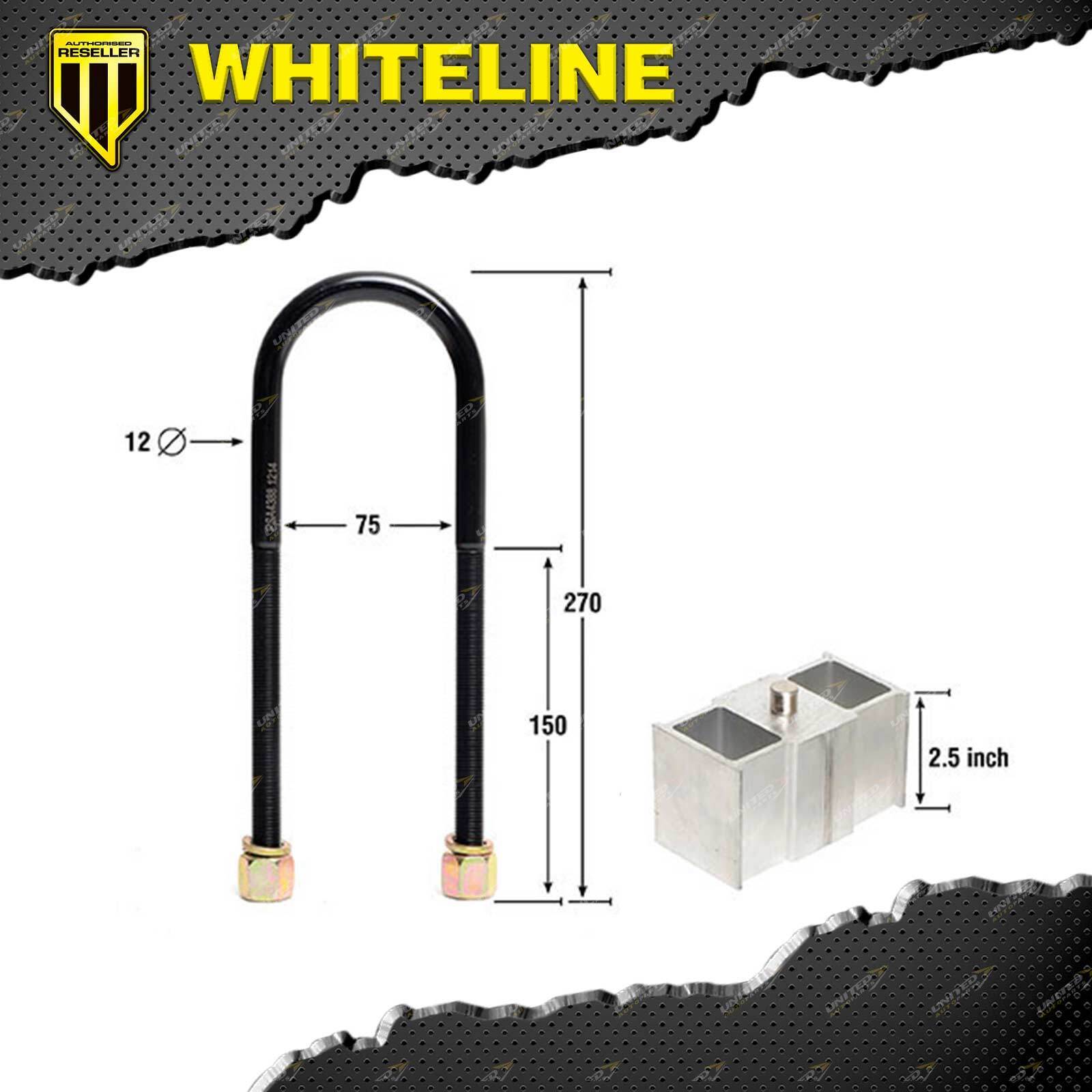 Whiteline Rear 2.5 Inch Lowering Block Kit for Nissan 180B P610 200B ...