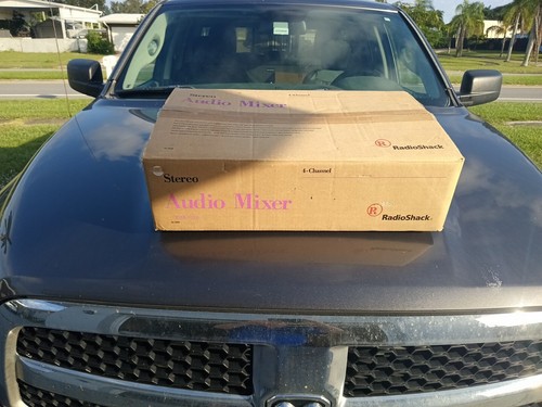 Radio Shack 4 Channel Audio Mixer SSM—1750 Original Box & Plastic Wrap ...