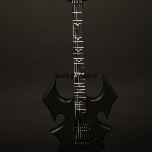 Classic Modern Shaped Electric Guitar with Bats Inlay Vibrato System ...