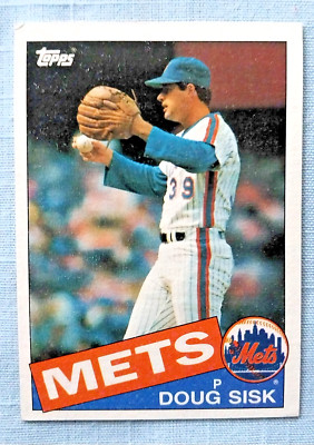 1985 Topps #315 Doug Sisk Pitcher New York Mets FREE shipping | eBay
