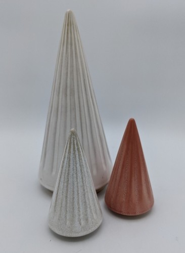 Target Threshold Ceramic Pink Christmas Trees Set Of 3 NEW Pink and ...