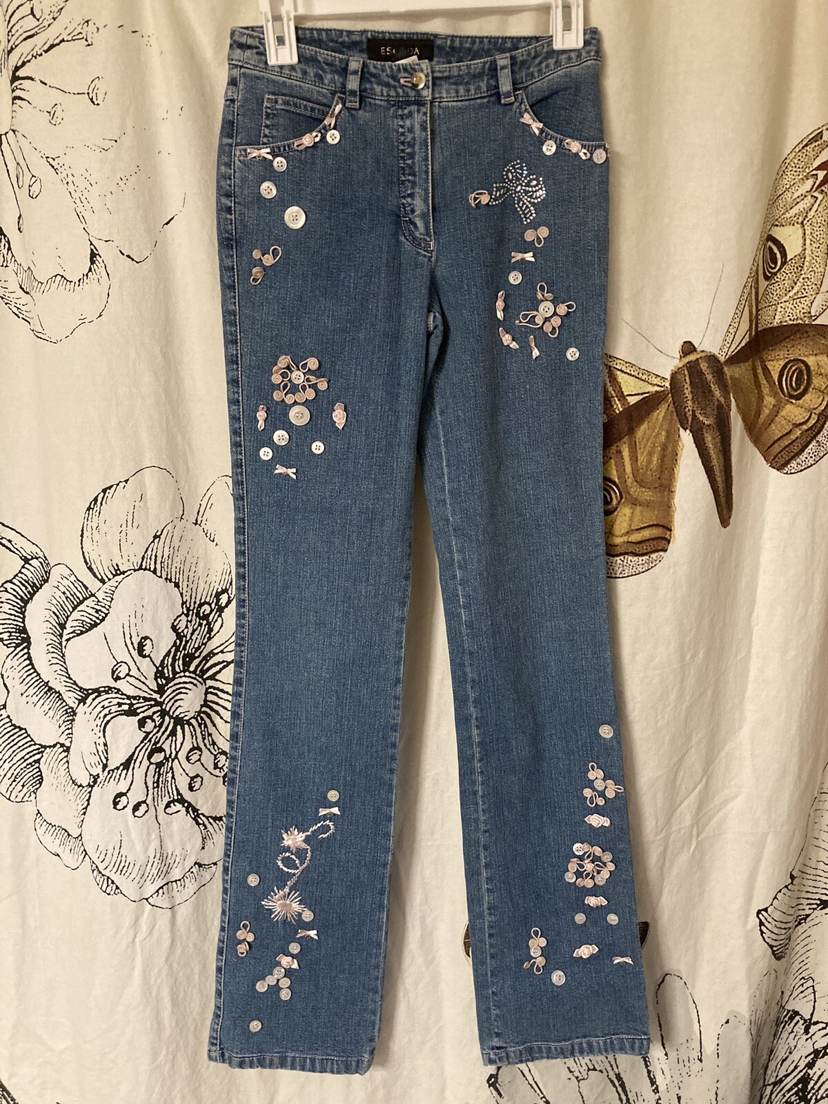 Vintage Y2K Escada buttons and bows embellished low r… - Gem