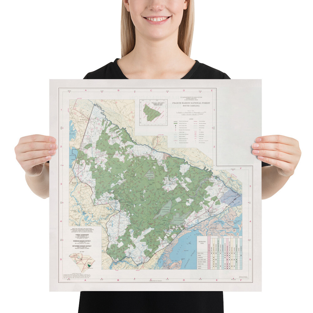 Forests Of South Carolina Map National Wild & Scenic Rivers In North