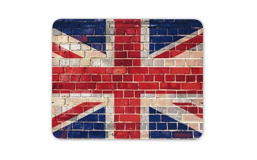 Cool Union Jack Mouse Mat Pad - Brick Effect Flag Fun Gift PC Computer ...
