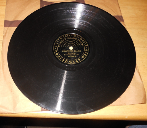 78RPM Record by Montgomery Ward for Blues Singer Bo Carter All Around ...
