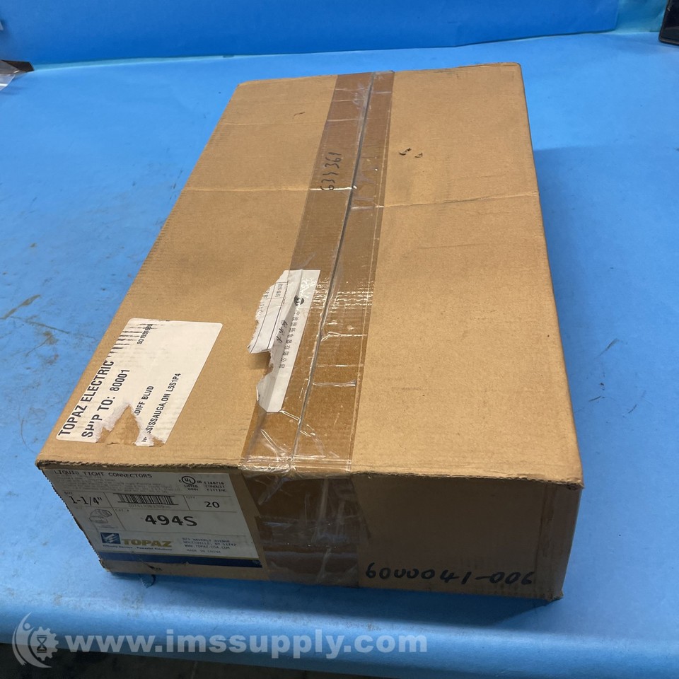 Topaz 494S Malleable Insulated Liquidtight Connector Box of 20 FNFP | eBay