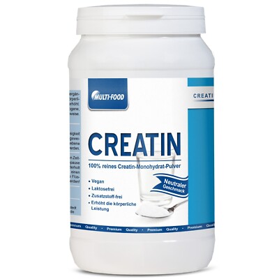 Creatin Kreatin Creatine Pulver 1000g – Reines 100% Monohydrat ohne ...