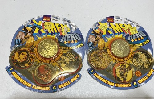 1995 Collector's Editon, X-Men Wolverine, Adamantium Slammer & 6 Caps ...