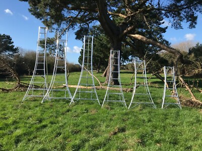 Tripod ladder 1.8m - 5m 1 Leg Adj Gardening, Pruning, hedging free ...