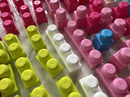 Mega Bloks First Builders Big Building Blocks Pink White Blue Green Set ...