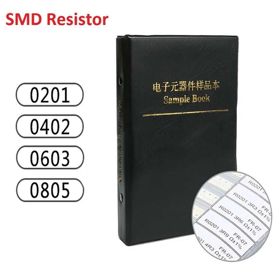 170 Values Smd Resistor Sample Book 0402 0603 0805 1206 1%, 42% OFF