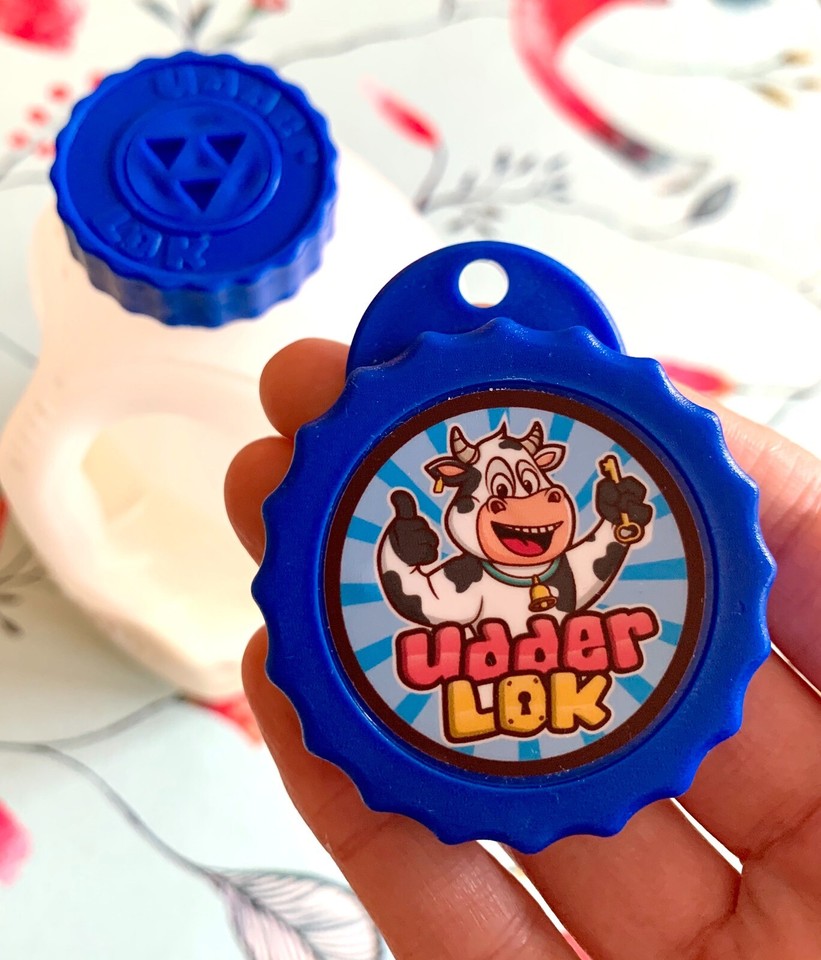 UdderLok - The Original Patented Milk Bottle Lock-Tea Round Pack Gift ...