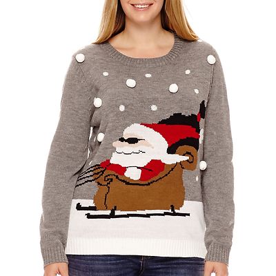 By Design Long-Sleeve Santa Christmas Sweater Size 2X New Msrp $48.00 ...