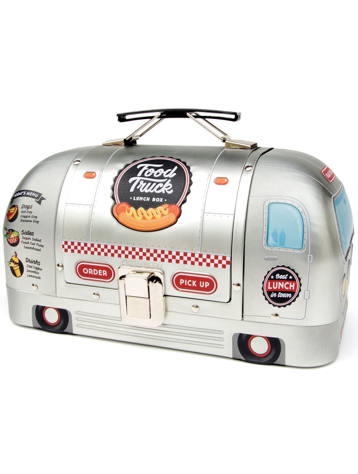 SUCK UK Truck Lunch Box | Novelty Tin Lunch Box | Truck Shaped Metal ...