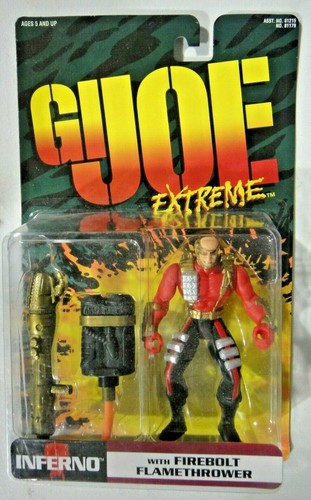 GI Joe Extreme "Inferno" with FIrebolt Flamethrower Action Figure ...