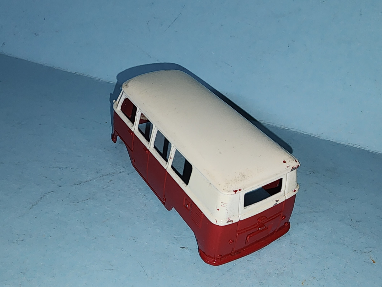 Micro Models Volkswagen Kombi Bus red &white paint 85% Ready to ...