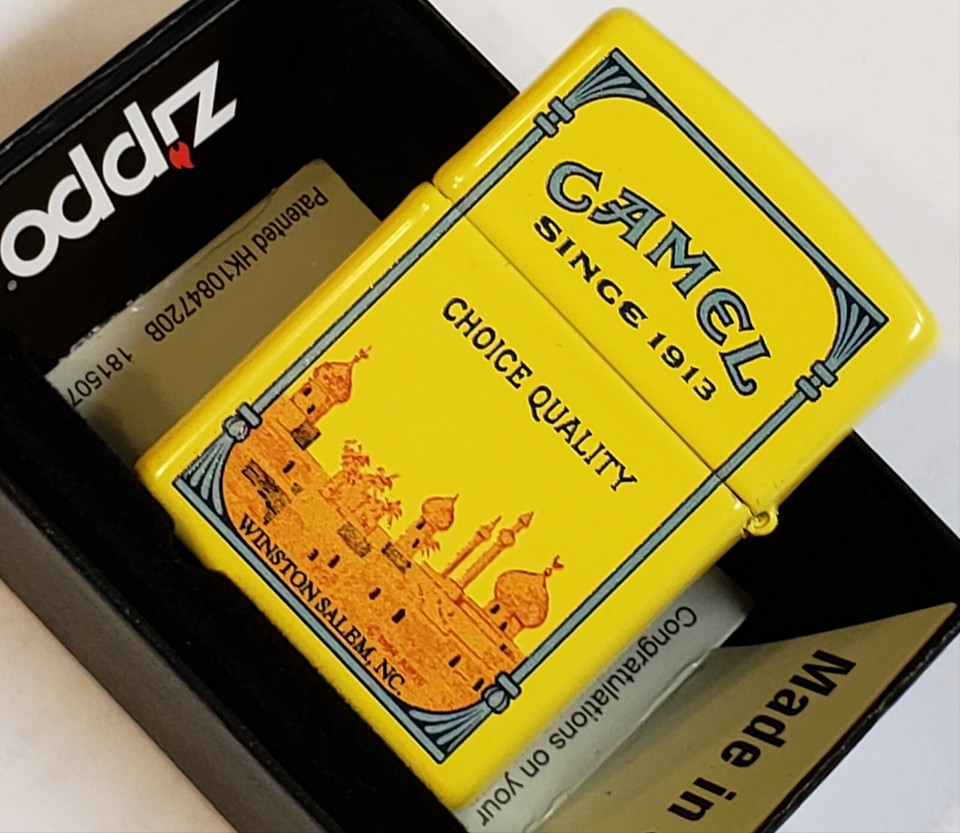 ZIPPO LIGHTER CAMEL PinUp Girl Yellow CZ 1036 LIMITED EDITION ONLY 50 ...