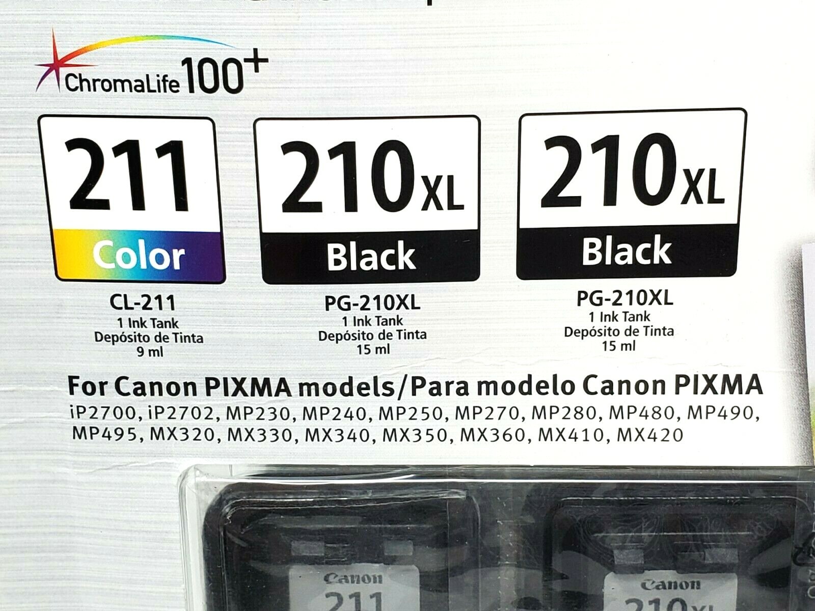 Canon Value Pack CL-211, PG-210XL and PG-210XL 3 PACK OPEN BOX | eBay