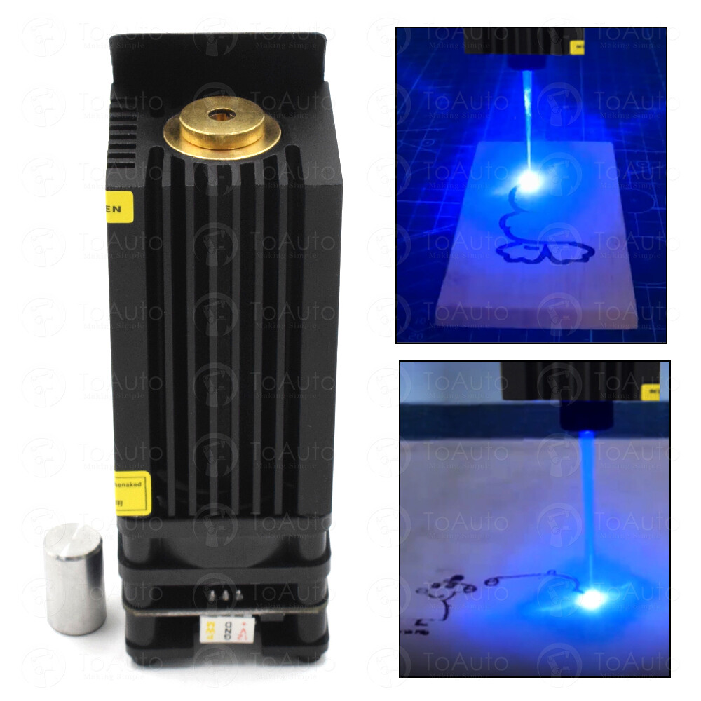Testa laser 15000 MW 450 nm modulo laser blu 15 W per incisione CNC Fit ...