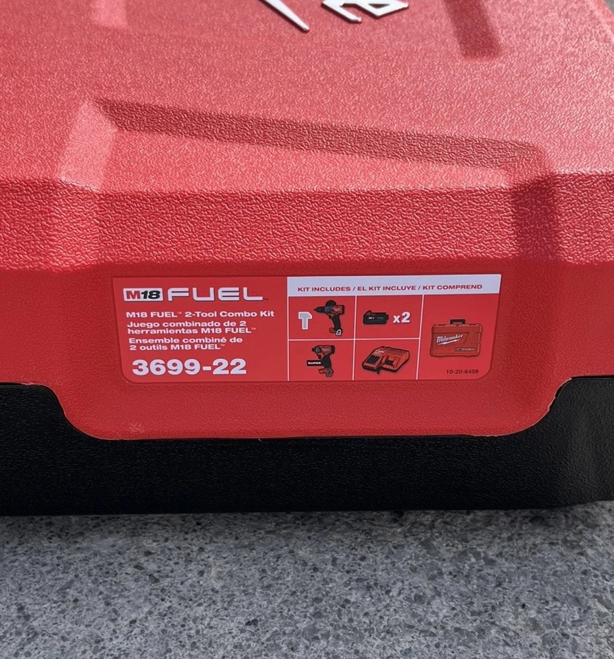 Milwaukee 2-Tool Hard Case 3699-22 M18 Fuel Cordless Combo Kit Empty Case NEW | eBay