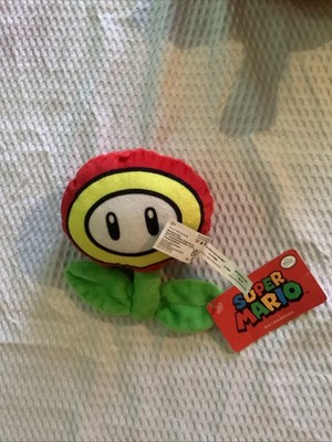 Super Mario Fire Flower 6” Plush Toy Stuffed Nintendo Figure Doll New ...