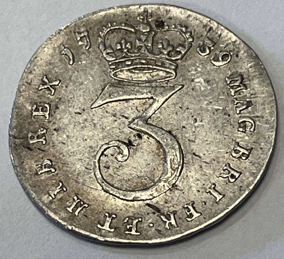 1739 George II Silver Maundy Three 3 Pence Coin | eBay UK