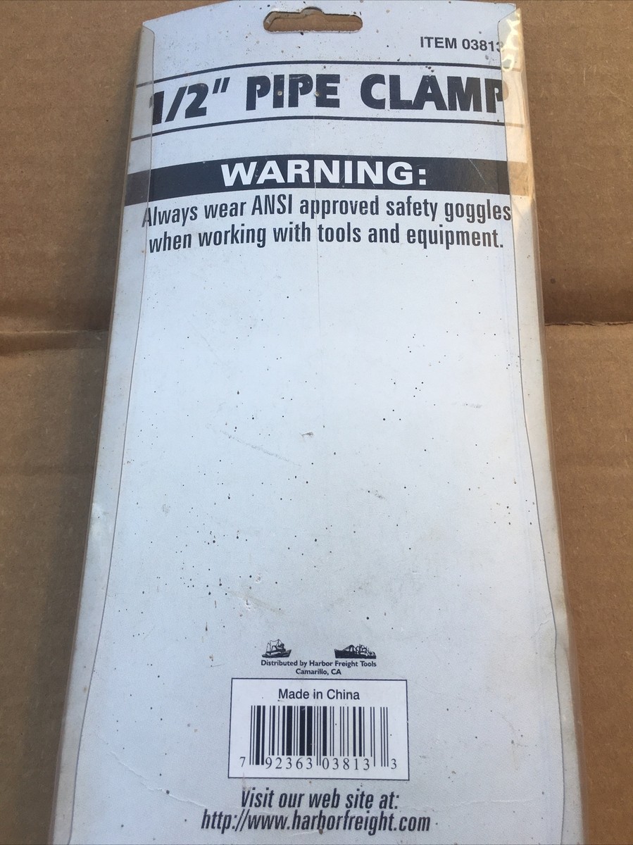 Pipe Clamps Harbor Freight 🔥 Pittsburgh • 2 Pc 3/4" Heavy Duty